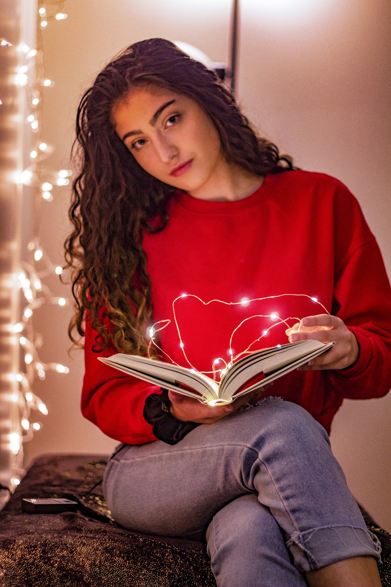 A DIY string light photo series: a CoogTV collaboration